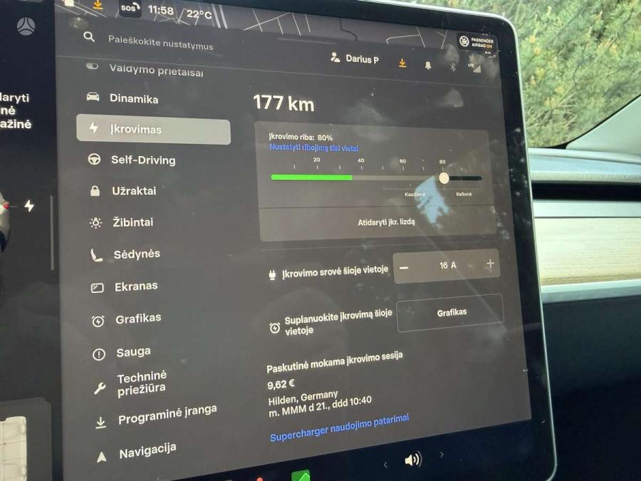 White Tesla Model Y 2023 in Kaunas, with an engine capacity of 0.00 L and mileage of 52 thousand km for 37700 €, photo 34 on AUTOMOTO.COM.LV