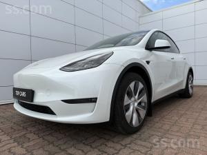Balts Tesla Model Y 2023 Rīga, ar dzinēja tilpumu 0.00 L un nobraukumu 64 tūkst. km par 36500 €, foto  vietnē AUTOMOTO.COM.LV