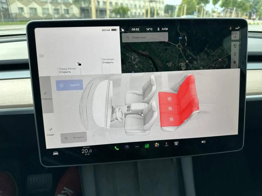 White Tesla Model Y 2023 in Jelgava, with an engine capacity of 0.00 L and mileage of 89 thousand km for 38000 €, photo 35 on AUTOMOTO.COM.LV