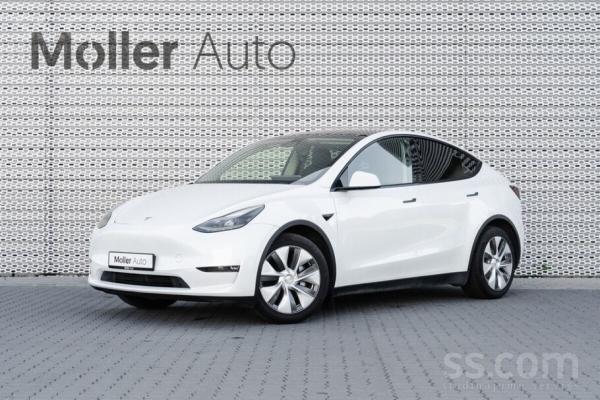 Balts Tesla Model Y 2023 Rīga, ar dzinēja tilpumu 0.00 L un nobraukumu 78 tūkst. km par 41200 €, foto 1 vietnē AUTOMOTO.COM.LV