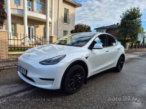 White Tesla Model Y 2023 in Tartu, with an engine capacity of 0.00 L and mileage of 73 thousand km for 36790 €, photo  on AUTOMOTO.COM.LV