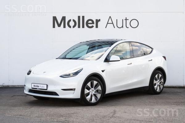 Balts Tesla Model Y 2023 Rīga, ar dzinēja tilpumu 0.00 L un nobraukumu 62 tūkst. km par 39500 €, foto 1 vietnē AUTOMOTO.COM.LV