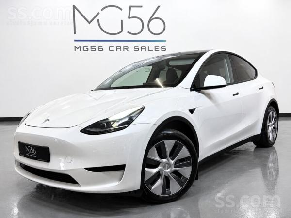 Balts Tesla Model Y 2023 Rīga, ar dzinēja tilpumu 0.00 L un nobraukumu 19 tūkst. km par 32900 €, foto 1 vietnē AUTOMOTO.COM.LV