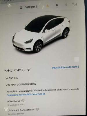 Balts Tesla Model Y 2024 Kauņa, ar dzinēja tilpumu 0.00 L un nobraukumu 35 tūkst. km par 10600 €, foto 29 vietnē AUTOMOTO.COM.LV