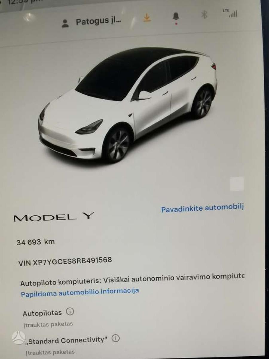 Balts Tesla Model Y 2024 Kauņa, ar dzinēja tilpumu 0.00 L un nobraukumu 35 tūkst. km par 10600 €, foto 29 vietnē AUTOMOTO.COM.LV