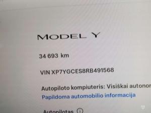 Balts Tesla Model Y 2024 Kauņa, ar dzinēja tilpumu 0.00 L un nobraukumu 35 tūkst. km par 10600 €, foto 30 vietnē AUTOMOTO.COM.LV