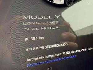 Balts Tesla Model Y 2024 Šauļi, ar dzinēja tilpumu 0.00 L un nobraukumu 88 tūkst. km par 29400 €, foto 14 vietnē AUTOMOTO.COM.LV