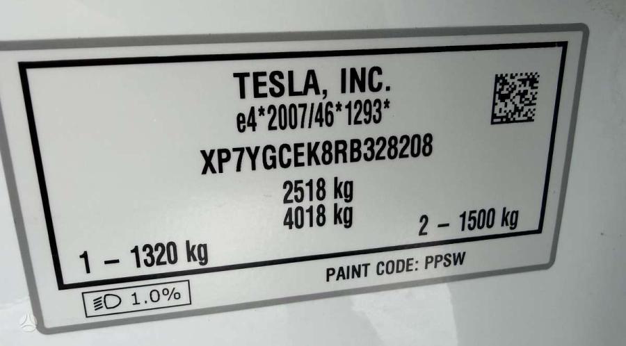 Balts Tesla Model Y 2024 Šauļi, ar dzinēja tilpumu 0.00 L un nobraukumu 88 tūkst. km par 29400 €, foto 26 vietnē AUTOMOTO.COM.LV