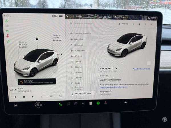 Белый Тесла Модель Y 2024 в Вильнюс, объемом двигателя 0.00 л и пробегом 21 тыс. км за 31900 €, фото 14 на AUTOMOTO.COM.LV
