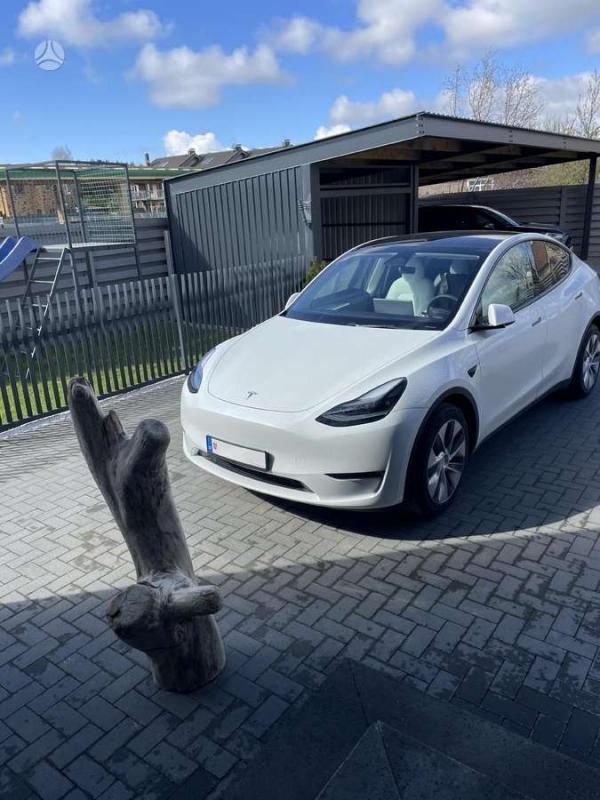 Balts Tesla Model Y 2024 Klaipėda, ar dzinēja tilpumu 0.00 L un nobraukumu 46 tūkst. km par 45500 €, foto 7 vietnē AUTOMOTO.COM.LV