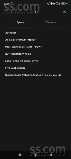 Balts Tesla Model Y 2024 Rīga, ar dzinēja tilpumu 0.00 L un nobraukumu 79 tūkst. km par 34500 €, foto 12 vietnē AUTOMOTO.COM.LV