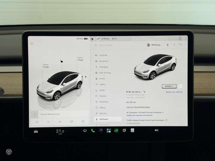 Balts Tesla Model Y 2024 Viļņa, ar dzinēja tilpumu 0.00 L un nobraukumu 66 tūkst. km par 33950 €, foto 15 vietnē AUTOMOTO.COM.LV