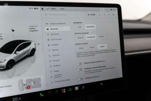 White Tesla Model Y 2024 in Vilnius, with an engine capacity of 0.00 L and mileage of 68 thousand km for 36900 €, photo 22 on AUTOMOTO.COM.LV