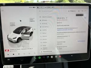 White Tesla Model Y 2024 in Alytus, with an engine capacity of 0.00 L and mileage of 25 thousand km for 35600 €, photo 18 on AUTOMOTO.COM.LV