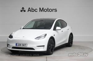 Balts Tesla Model Y 2024 Tallina, ar dzinēja tilpumu 0.00 L un nobraukumu 54 tūkst. km par 41890 €, foto  vietnē AUTOMOTO.COM.LV