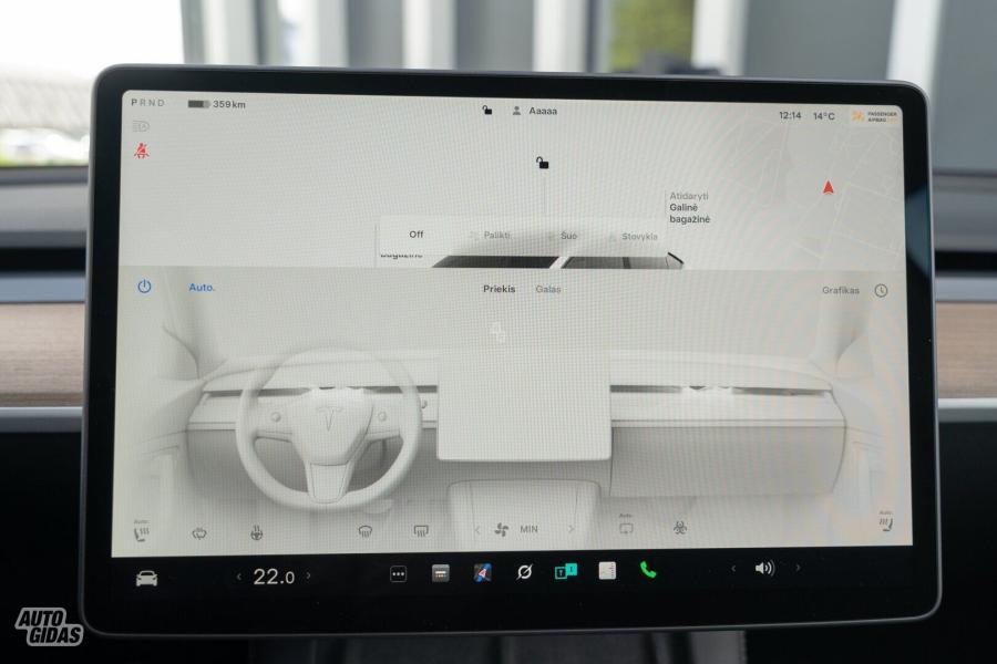 White Tesla Model Y 2025 in Vilnius, with an engine capacity of 0.00 L and mileage of 3 thousand km for 44500 €, photo 34 on AUTOMOTO.COM.LV