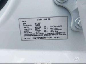 White Tesla Model Y 2026 in Klaipeda, with an engine capacity of 0.00 L and mileage of 13 thousand km for 18500 €, photo 10 on AUTOMOTO.COM.LV