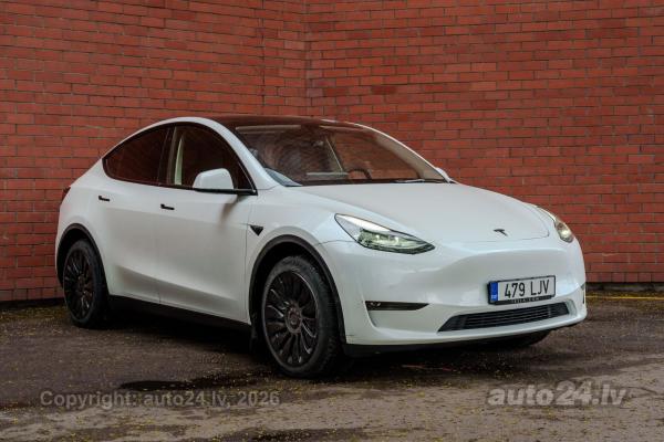 Белый Тесла Модель Y 2022 в Таллин, объемом двигателя 0.00 л и пробегом 57 тыс. км за 35490 €, фото 6 на AUTOMOTO.COM.LV