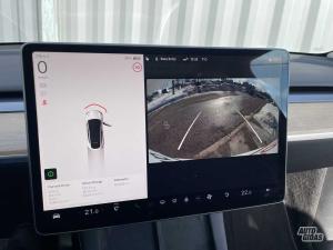 White Tesla Model Y 2022 in Vilnius, with an engine capacity of 0.00 L and mileage of 91 thousand km for 31500 €, photo 15 on AUTOMOTO.COM.LV