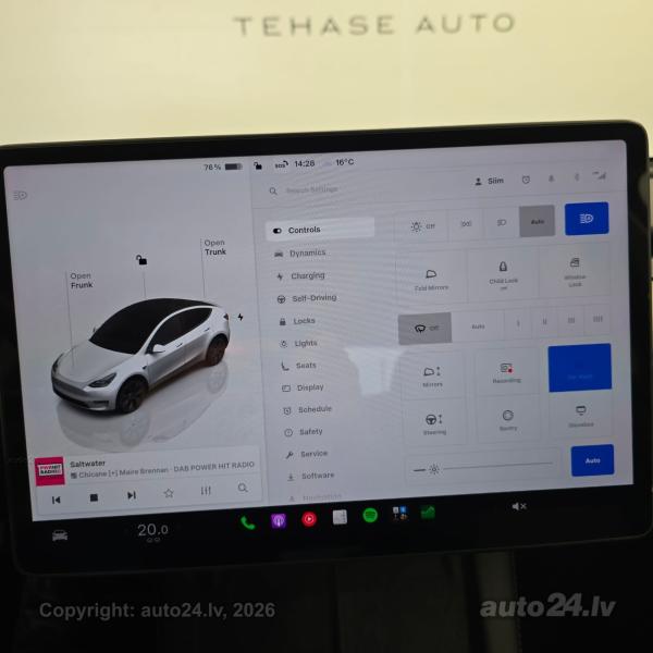Balts Tesla Model Y 2022 Tartu, ar dzinēja tilpumu 0.00 L un nobraukumu 74 tūkst. km par 36000 €, foto 8 vietnē AUTOMOTO.COM.LV