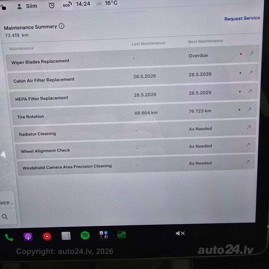 Balts Tesla Model Y 2022 Tartu, ar dzinēja tilpumu 0.00 L un nobraukumu 74 tūkst. km par 36000 €, foto 11 vietnē AUTOMOTO.COM.LV