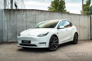 Balts Tesla Model Y 2022 Tartu, ar dzinēja tilpumu 0.00 L un nobraukumu 54 tūkst. km par 38900 €, foto  vietnē AUTOMOTO.COM.LV