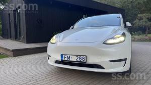 Balts Tesla Model Y 2022 Cēsis, ar dzinēja tilpumu 0.00 L un nobraukumu 124 tūkst. km par 29990 €, foto 7 vietnē AUTOMOTO.COM.LV