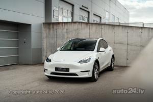White Tesla Model Y 2023 in Tartu, with an engine capacity of 0.00 L and mileage of 48 thousand km for 36900 €, photo 11 on AUTOMOTO.COM.LV