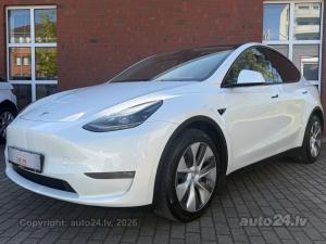 Balts Tesla Model Y 2023 Tallina, ar dzinēja tilpumu 0.00 L un nobraukumu 80 tūkst. km par 36990 €, foto  vietnē AUTOMOTO.COM.LV