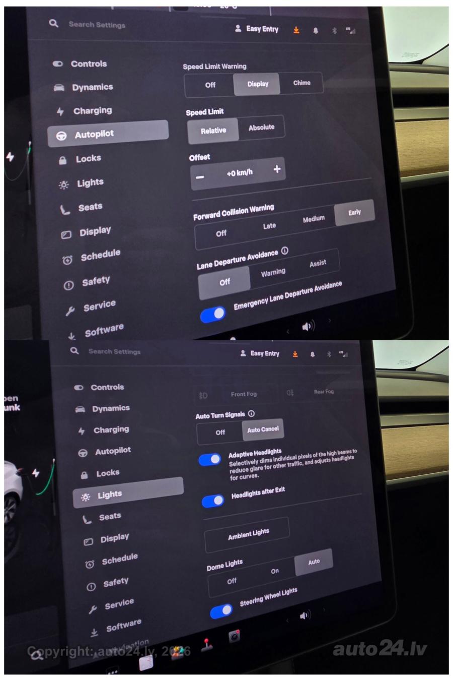 White Tesla Model Y 2023 in Tartu, with an engine capacity of 0.00 L and mileage of 118 thousand km for 33990 €, photo 12 on AUTOMOTO.COM.LV