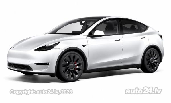 White Tesla Model Y 2023 in Tallinn, with an engine capacity of 0.00 L and mileage of 77 thousand km for 38990 €, photo 1 on AUTOMOTO.COM.LV