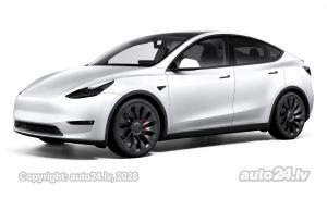 Balts Tesla Model Y 2023 Tallina, ar dzinēja tilpumu 0.00 L un nobraukumu 77 tūkst. km par 38990 €, foto  vietnē AUTOMOTO.COM.LV