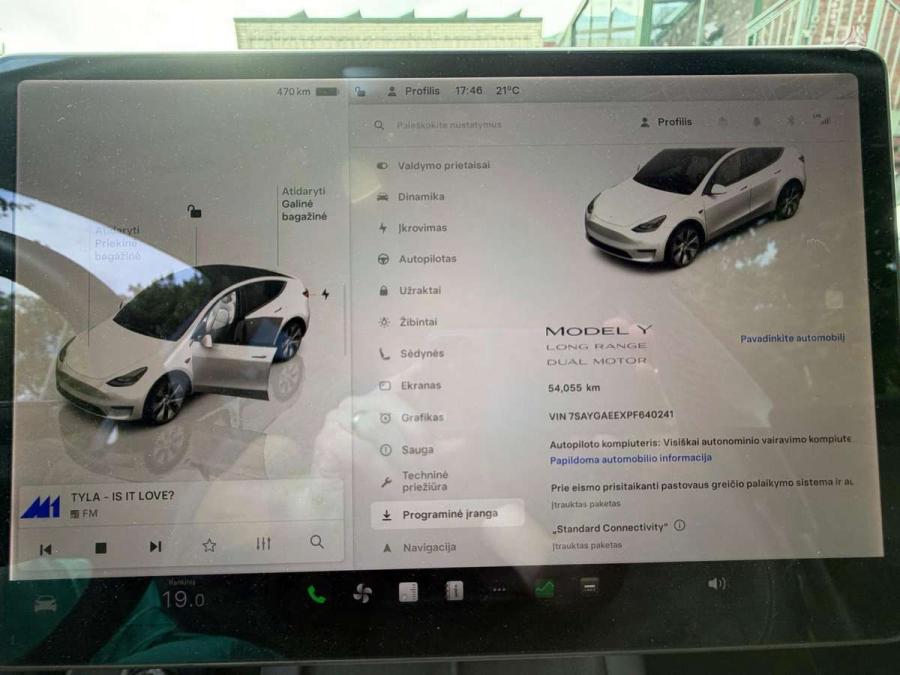 Balts Tesla Model Y 2023 Klaipėda, ar dzinēja tilpumu 0.00 L un nobraukumu 54 tūkst. km par 33000 €, foto 10 vietnē AUTOMOTO.COM.LV