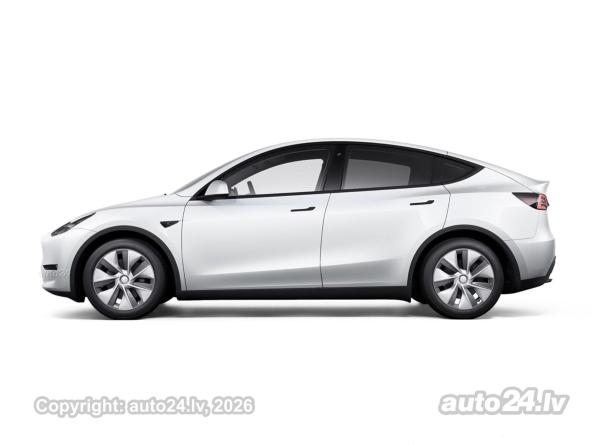 White Tesla Model Y 2023 in Tallinn, with an engine capacity of 0.00 L and mileage of 50 thousand km for 38990 €, photo 2 on AUTOMOTO.COM.LV