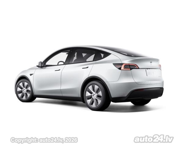 White Tesla Model Y 2023 in Tallinn, with an engine capacity of 0.00 L and mileage of 50 thousand km for 38990 €, photo 3 on AUTOMOTO.COM.LV