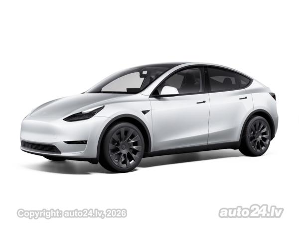 White Tesla Model Y 2023 in Tallinn, with an engine capacity of 0.00 L and mileage of 77 thousand km for 38490 €, photo 1 on AUTOMOTO.COM.LV