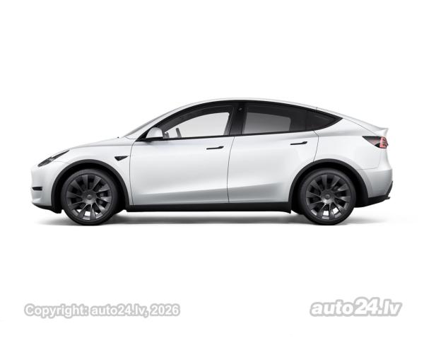 White Tesla Model Y 2023 in Tallinn, with an engine capacity of 0.00 L and mileage of 77 thousand km for 38490 €, photo 2 on AUTOMOTO.COM.LV