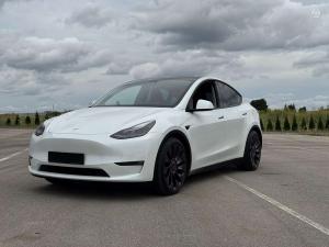 Balts Tesla Model Y 2023 Viļņa, ar dzinēja tilpumu 0.00 L un nobraukumu 78 tūkst. km par 38500 €, foto  vietnē AUTOMOTO.COM.LV