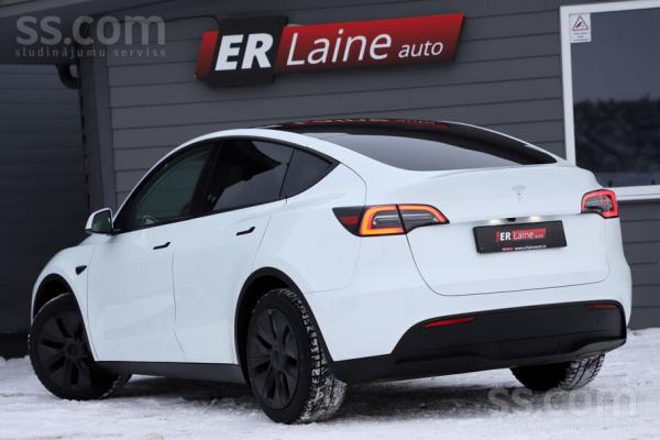 Balts Tesla Model Y 2025 Tukums, ar dzinēja tilpumu 0.00 L un nobraukumu 10 tūkst. km par 33900 €, foto 4 vietnē AUTOMOTO.COM.LV