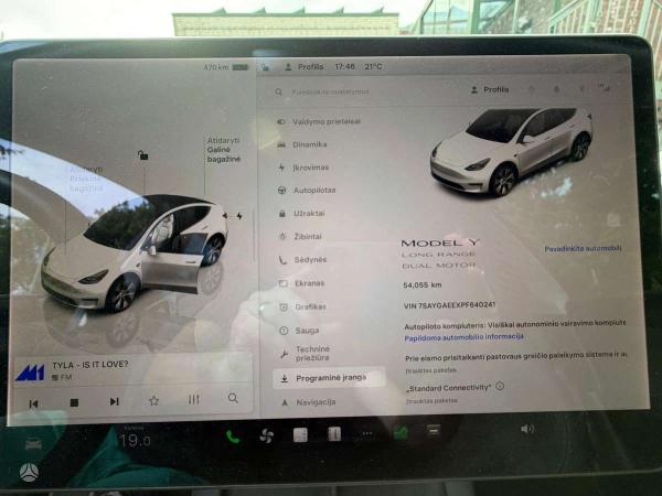 Balts Tesla Model Y 2025 Klaipėda, ar dzinēja tilpumu 0.00 L un nobraukumu 54 tūkst. km par 33000 €, foto 9 vietnē AUTOMOTO.COM.LV