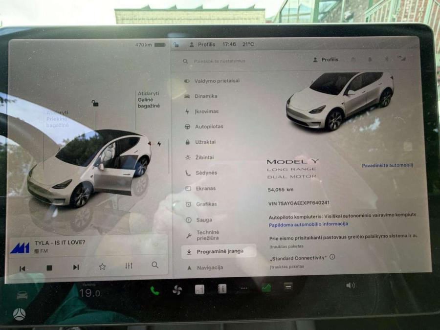 Белый Тесла Модель Y 2025 в Клайпеда, объемом двигателя 0.00 л и пробегом 54 тыс. км за 33000 €, фото 10 на AUTOMOTO.COM.LV