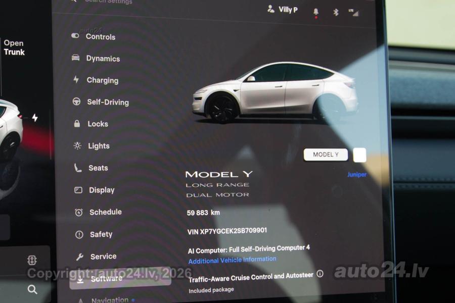 Белый Тесла Модель Y 2025 в Таллин, объемом двигателя 0.00 л и пробегом 60 тыс. км за 49500 €, фото 22 на AUTOMOTO.COM.LV