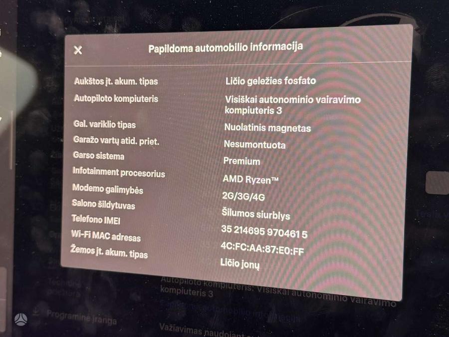 Balts Tesla Model Y 2022 Kauņa, ar dzinēja tilpumu 0.00 L un nobraukumu 49 tūkst. km par 19300 €, foto 26 vietnē AUTOMOTO.COM.LV