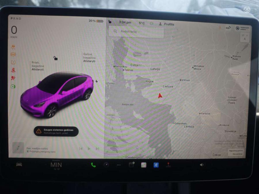 Balts Tesla Model Y 2023 Telšiai, ar dzinēja tilpumu 0.00 L un nobraukumu 41 tūkst. km par 14999 €, foto 22 vietnē AUTOMOTO.COM.LV