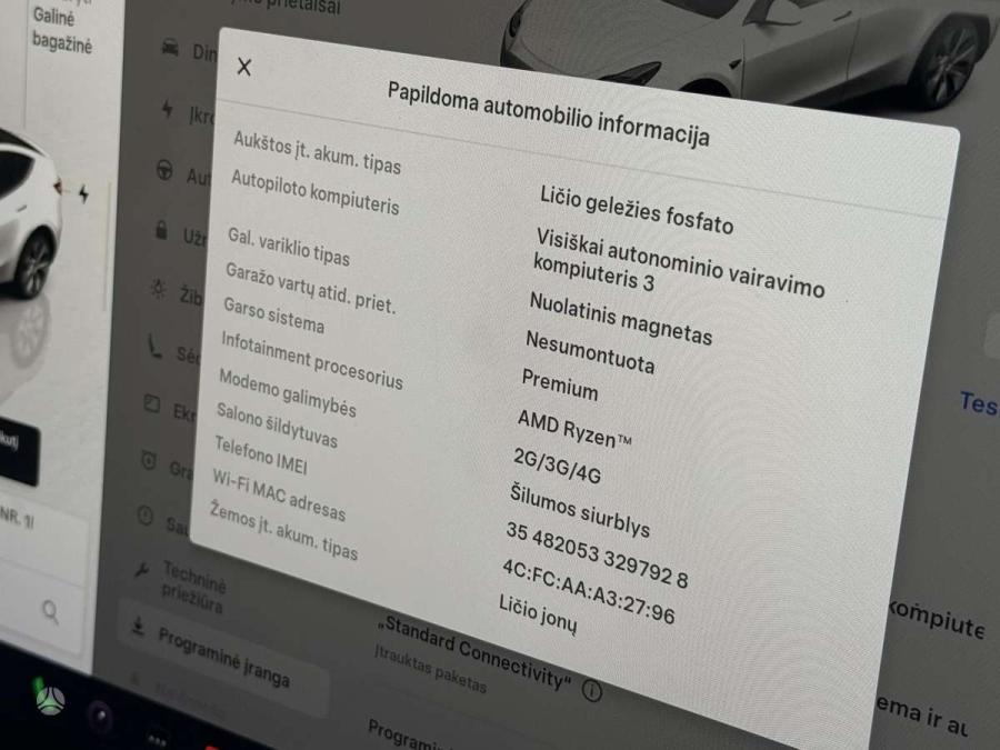 Balts Tesla Model Y 2023 Kauņa, ar dzinēja tilpumu 0.00 L un nobraukumu 56 tūkst. km par 21000 €, foto 22 vietnē AUTOMOTO.COM.LV