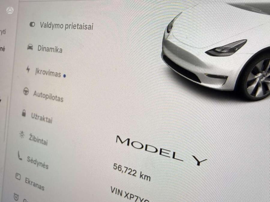 Белый Тесла Модель Y 2023 в Каунас, объемом двигателя 0.00 л и пробегом 56 тыс. км за 21000 €, фото 18 на AUTOMOTO.COM.LV