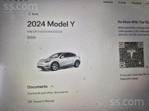 Белый Тесла Модель Y 2024 в Рига, объемом двигателя 0.00 л и пробегом 73 тыс. км за 35500 €, фото 6 на AUTOMOTO.COM.LV