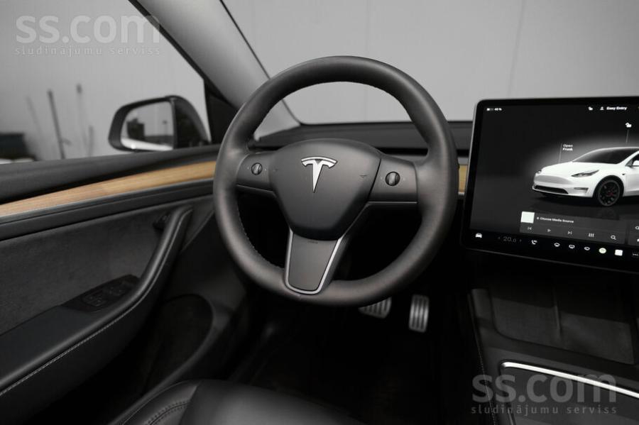 Balts Tesla Model Y 2022 Rīga, ar dzinēja tilpumu 0.00 L un nobraukumu 105 tūkst. km par 33800 €, foto 19 vietnē AUTOMOTO.COM.LV