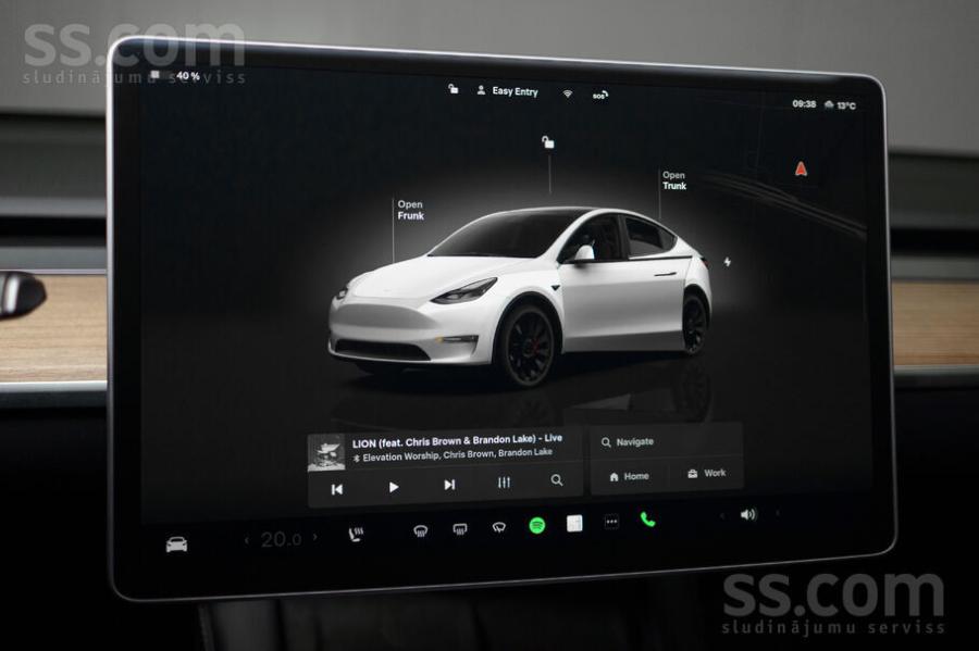 Balts Tesla Model Y 2022 Rīga, ar dzinēja tilpumu 0.00 L un nobraukumu 105 tūkst. km par 33800 €, foto 24 vietnē AUTOMOTO.COM.LV
