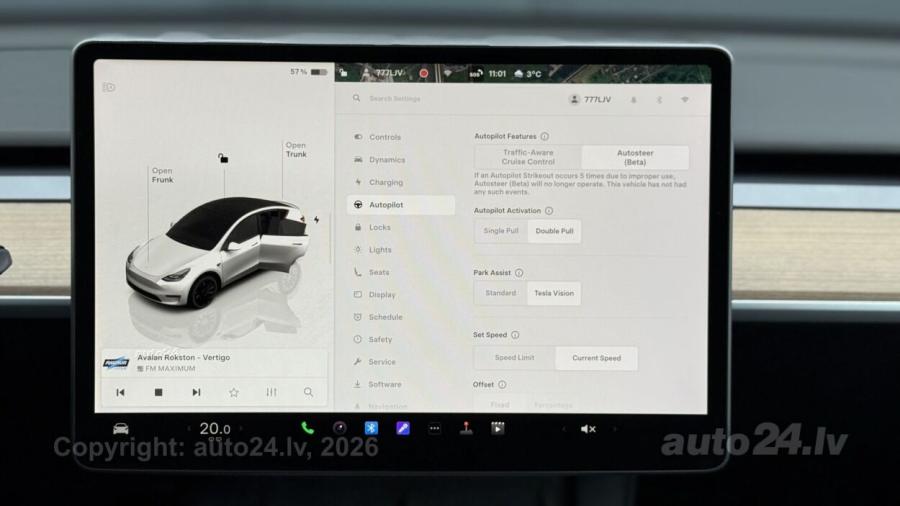 Balts Tesla Model Y 2022 Tallina, ar dzinēja tilpumu 0.00 L un nobraukumu 63 tūkst. km par 35000 €, foto 12 vietnē AUTOMOTO.COM.LV